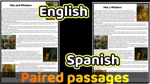 Reading Comprehension Paired Passages/ Comprensión Lectora Pasajes ...
