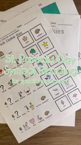 St. Patrick's Day - Symbol Supported Picture Reading Comprehension