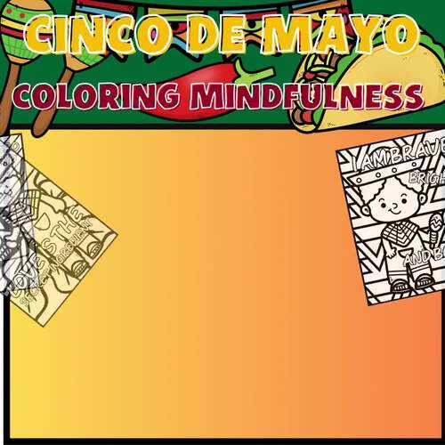 Cinco de Mayo Mindfulness Coloring Page Growth Mindset Social Emotional ...