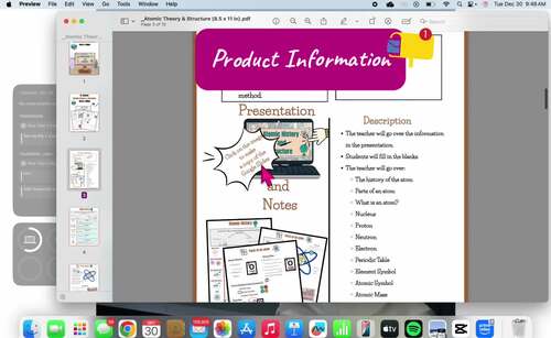 EL Science |Atomic History and Structure | Notes & Presentation | TPT