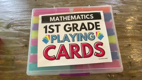 1st Grade Math Games with Playing Cards Activities First Grade Centers
