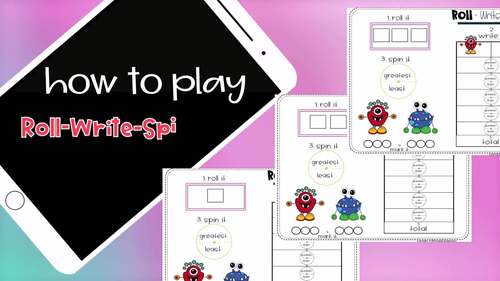 Roll-Write-Spin Game Compare Number 1s,10s,100s - Early Finishers ...