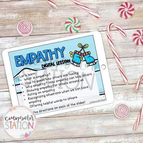 Empathy Digital Activities 3rd, 4th, 5th Grade Counseling & SEL Winter ...