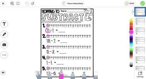 Hopping to Solve BUNDLE | DISTANCE LEARNING | SEESAW & GOOGLE COMPATIBLE