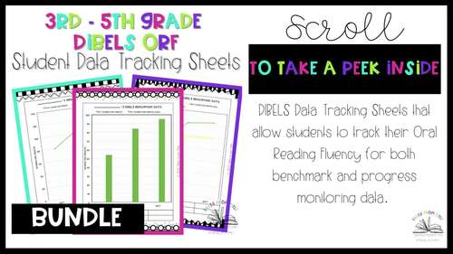 DIBELS ORF Student Data Tracking Sheets: 3rd - 5th Printable Only Option