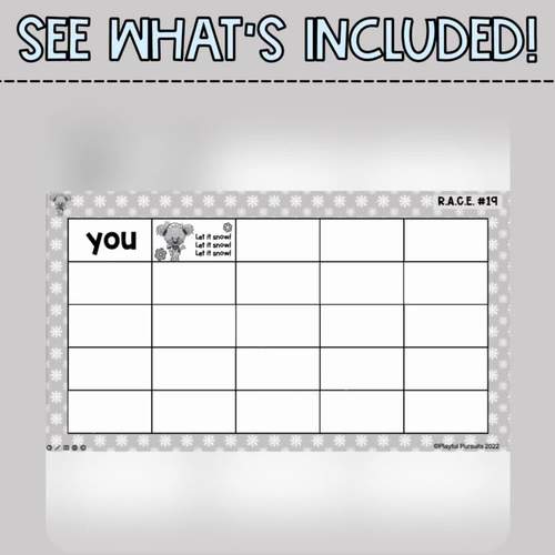 High Frequency Word R.A.C.E | K-2 Bundle: Winter Theme | IMSE OG+ Aligned