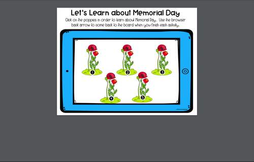 Web-based Digital Memorial Day Lesson Distance Learning | TPT