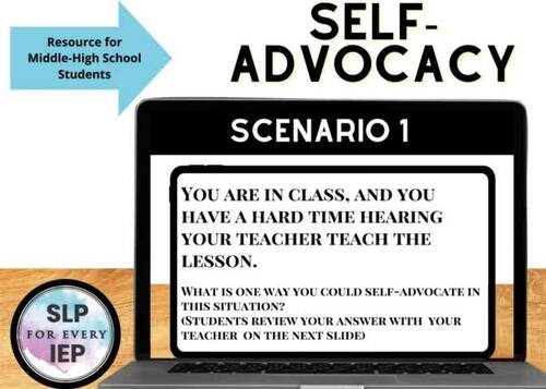 Self Advocacy Lesson for Middle-High School Students- Boom™ Cards