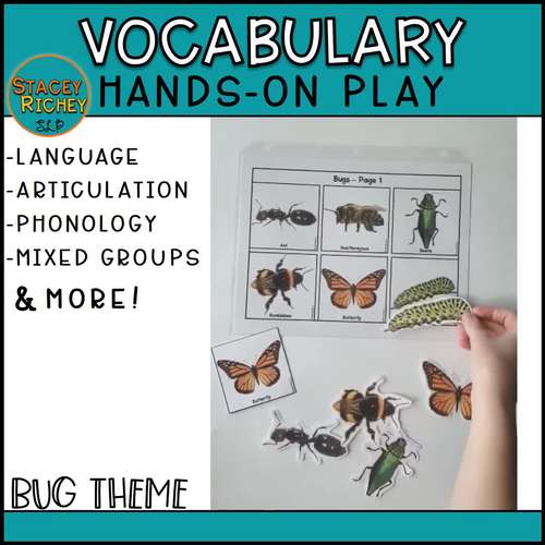 Bug Theme Speech Therapy Unit: Targets and References Guide with REAL ...