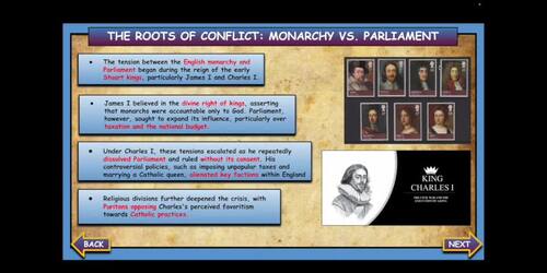 The English Civil War and The Glorious Revolution 1688. Lesson 59 Bundle.