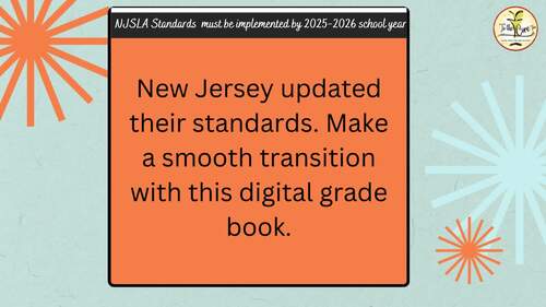3rd Grade Language Arts NJSLA Standards-Based Digital Gradebook