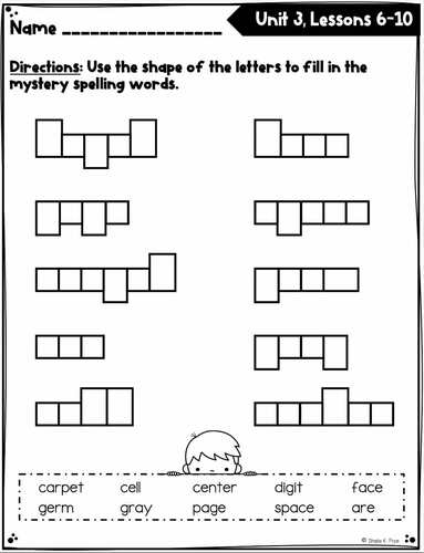 CKLA Grade 2 Skills Spelling Activities Unit 3 Amplify Worksheets ...