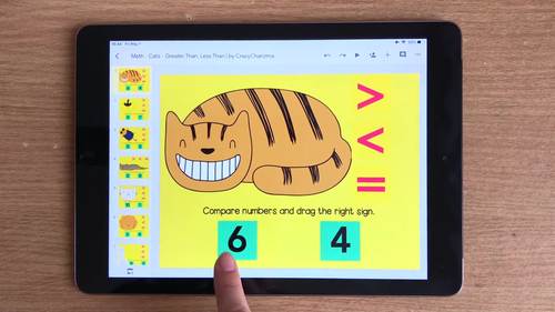 Comparing Numbers to 10 Google Classroom by CrazyCharizma | TPT
