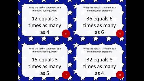 4th Grade Operations and Algebraic Thinking Task Cards | TPT
