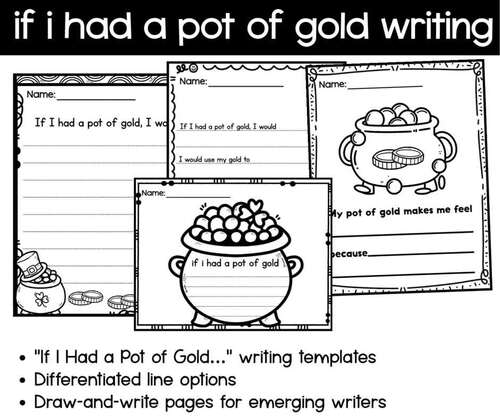 If I Had a Pot of Gold | St. Patrick's Day Creative Writing Packet