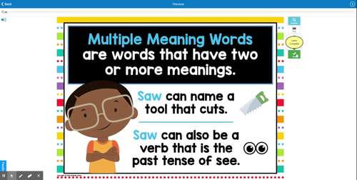Multiple Meaning Boom Cards | Digital Multiple Meaning Activity | TPT