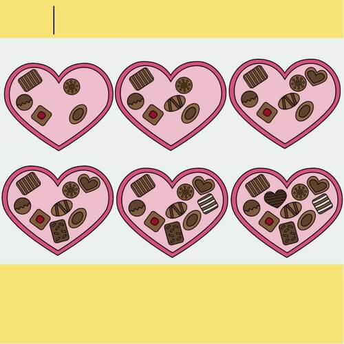 Valentine's Day Chocolates (Counting Candy) - Clipart by Lesson Launch