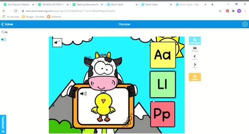 BOOM CARDS primavera: SONIDOS INICIALES | Digital Alphabet Game by Ms ...