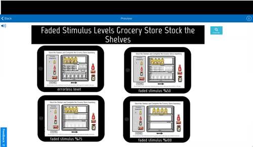 Life Skills Faded Stimulus Stock the Shelves and Inventory Boom Cards™