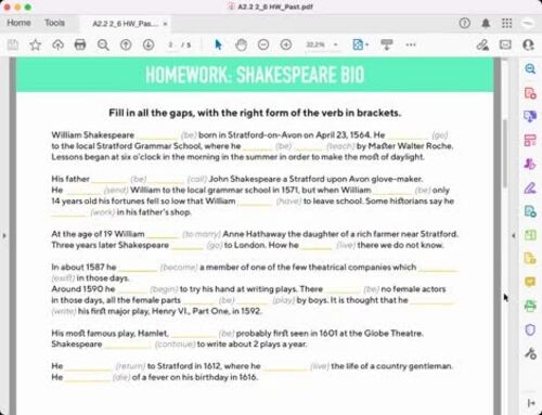 ESL Elementary Homework: Practise the Past Simple Exercises | TPT
