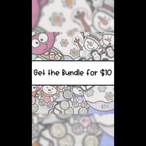 Polar Bear Math Craft | Winter Counting Money (U.S. Coins) by Typically ...