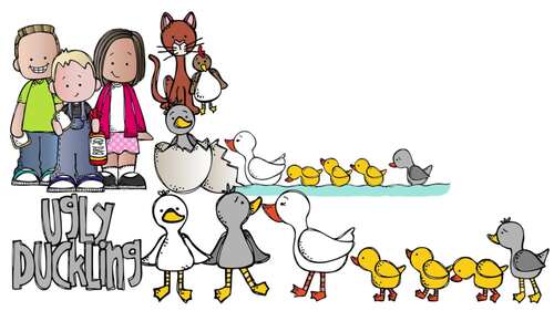 Ugly Duckling clip art literature clip art COMBO PACK by Melonheadz Clipart