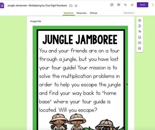Digital Escape Room 4th Grade Multiply 1 digit by up to 4 Digits 4.NBT.B.5