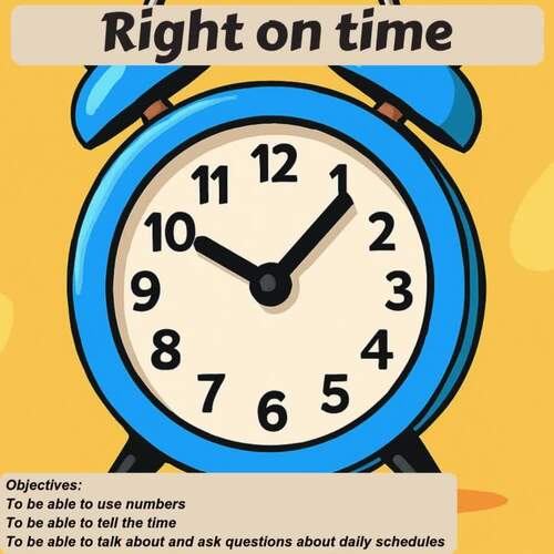 ESL Speaking & Grammar Activities: Daily Routines & Telling Time (PDF ...