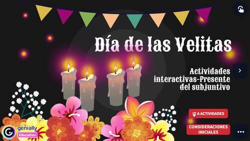 Día de las Velitas. Presente de Subjuntivo-Actividades Interactivas