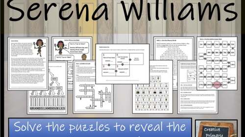 Serena Williams Escape Room Activity by Creative Primary Literacy