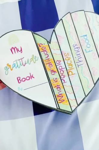 Gratitude Craft | Teaching Gratitude Elementary | Self Care for Kids