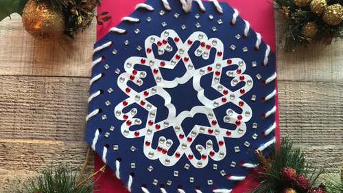 Winter Paper Snowflake Craft Activity for December January February ...