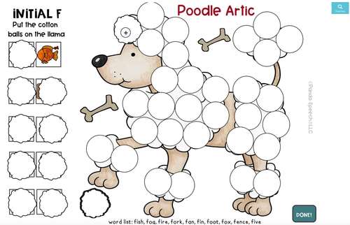 Poodle Articulation BOOM Cards: Early Sounds (Distance Learning)
