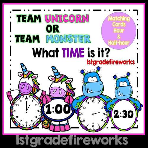 Math Time to the Hour and Half-Hour What Time is It? | TPT