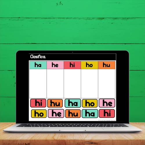 Letra H Digital Google Slides™ y Seesaw™ Actividades sonido inicial y ...