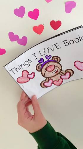 Valentine's Day Love Book by ABCDeeLearning | TPT