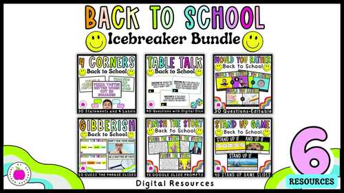Back to School Getting to Know You Icebreaker Activities - Digital ...