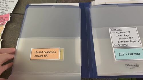 IEP labels for Student files (Audit/Legally required documents) | TPT