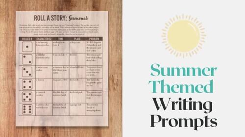 Roll a Story Summer Writing Prompts | End of Year ELA Activity | TPT