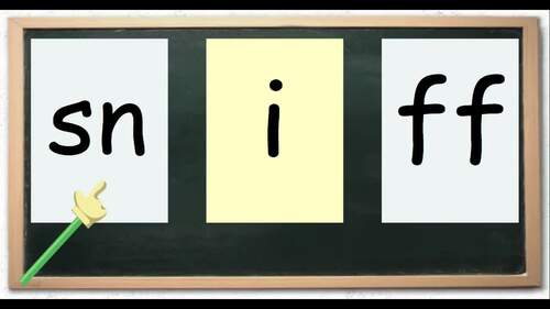 Orton Gillingham Blending Board with Beginning S Blend Words - Powerpoint