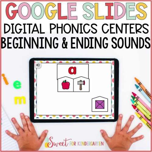 Beginning and Ending Sounds Digital Phonics Centers for Google Slides