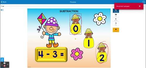 Spring Garden Subtraction Within 5 Boom Cards - Gnomes by Hajar Tots