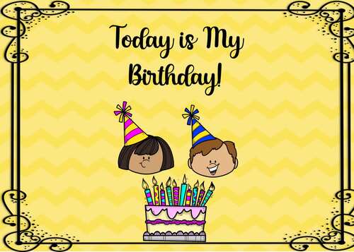 Student Birthday Book | Happy Birthday Student Activity | Class ...