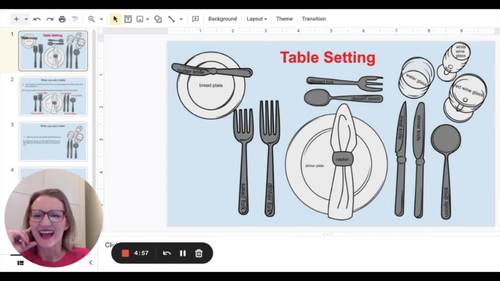 Table Setting Bundle For The Culinary High School And FCS Classroom