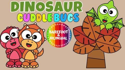 Cute Dinosaur Clipart | Cuddlebugs Collection | TPT