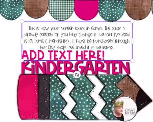 Editable Posters | Personalizable | Clipart | Welcome to Kindergarten! | 22