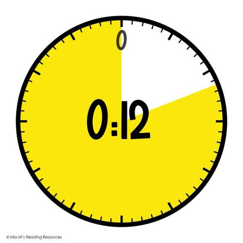 Visual Timers for Time Management YELLOW | Classroom Management | TPT