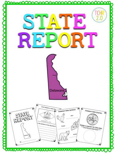Delaware State Research Report by TCHR Two Point 0 | TpT