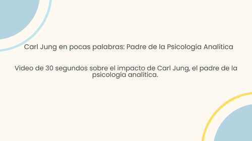 Carl Jung en pocas palabras: Padre de la Psicología Analítica | TPT