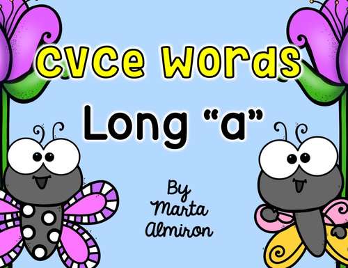 Color by CVCe WORDS {SPRING} With Digital Resources | TPT
